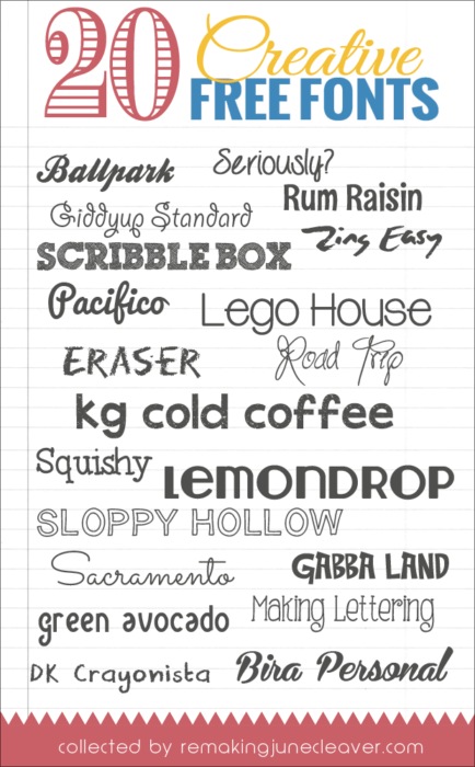 Over 160 Fonts! Just in Time for Back to School! - MomSkoop