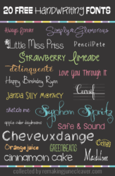 20 Free Handwriting Fonts - MomSkoop