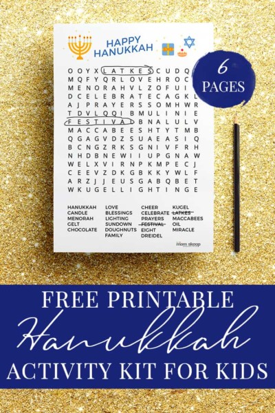 Free Printable Hanukkah Activity Pack - MomSkoop