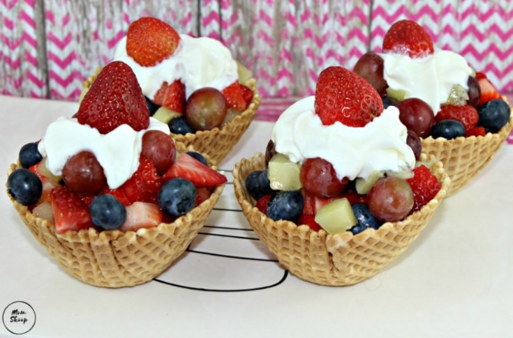 How to Make Ice Cream Cone Fruit Cups - MomSkoop