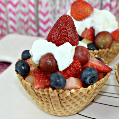 How to Make These Yummy Ice Cream Cone Fruit Cups - MomSkoop