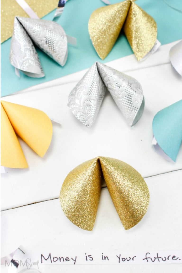 Paper Fortune Cookie Craft - Fun & Easy To Make! - MomSkoop