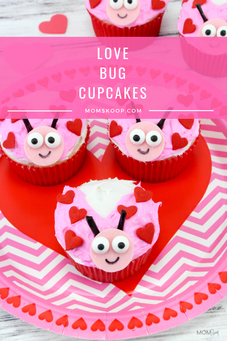 Love Bug Cupcakes - Adorable Lady Bugs perfect for Valentine's! - MomSkoop