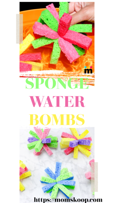 SPONGE WATER BOMBS - FUN SUMMER CRAFT - MomSkoop