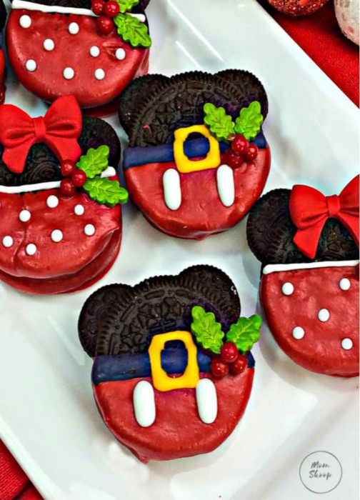 Mickey and Minnie Christmas Oreo Cookies - MomSkoop