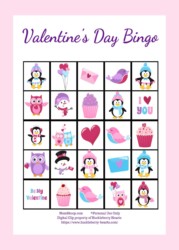 Free Printable Valentines Day Bingo Cards - MomSkoop