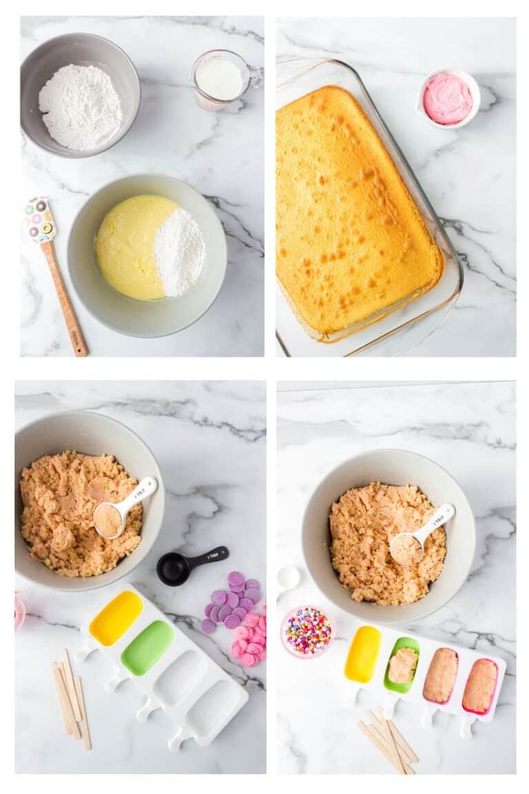 Rainbow Cakesicles - MomSkoop